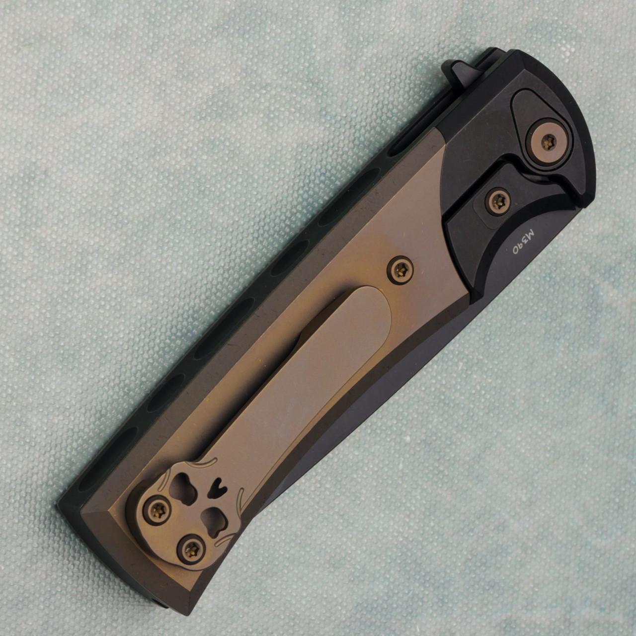 Chaves Knives Liberation Street Integral Black Tumbled PVD Titanium ...