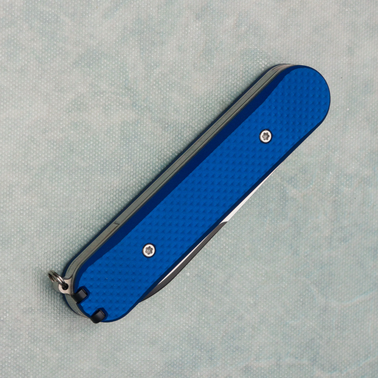 Chuck Gedraitis Switch Army Switch Blade Blue Aluminum Scales w ...