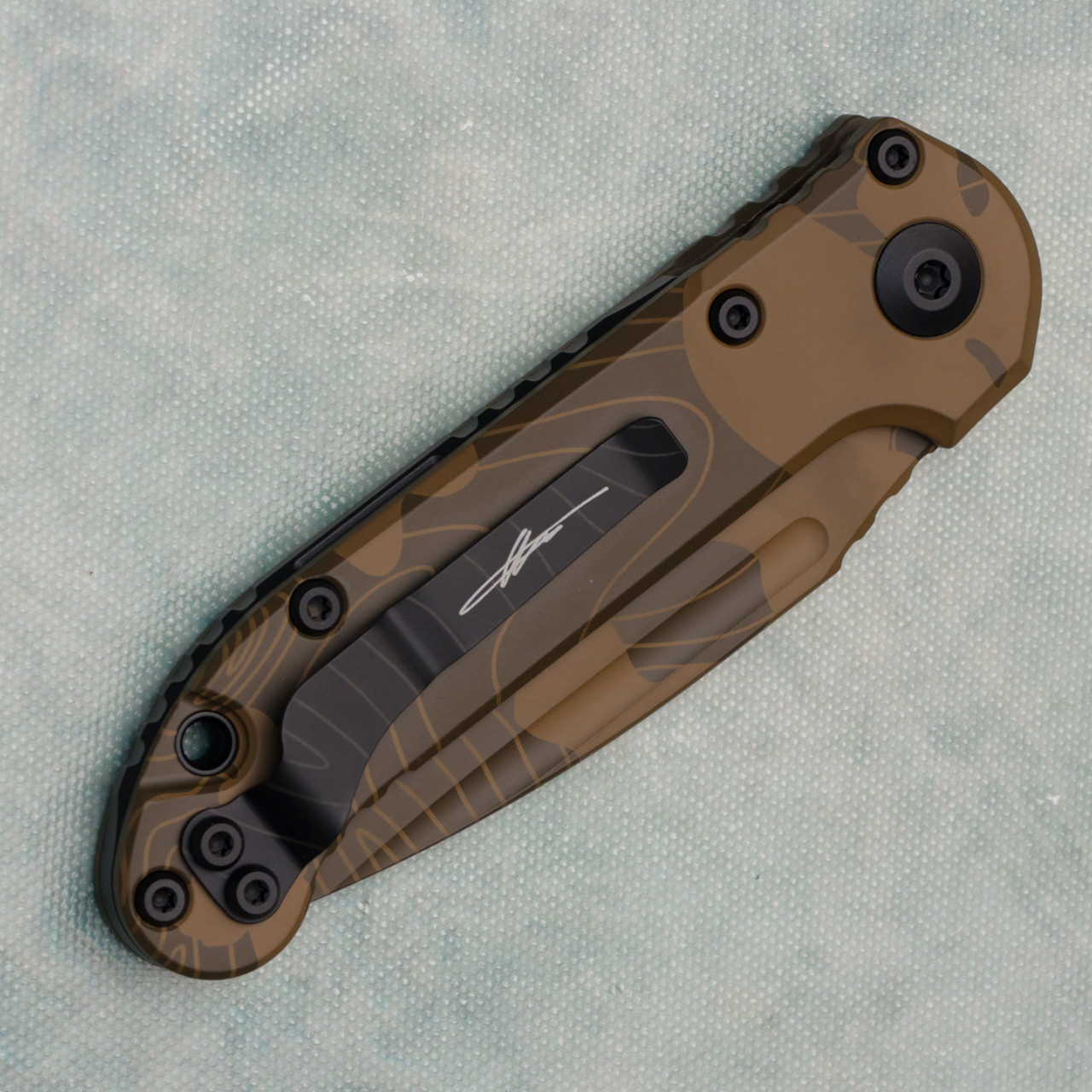 Microtech LUDT S/E Gen III Smooth Handle Topographic Badlands Camo ...