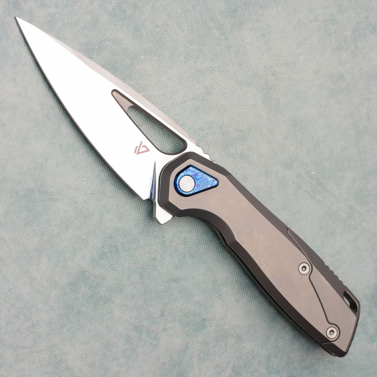 Vanguard StarRunner Frame Lock Titanium Handle w/ Timascus Inlays True ...