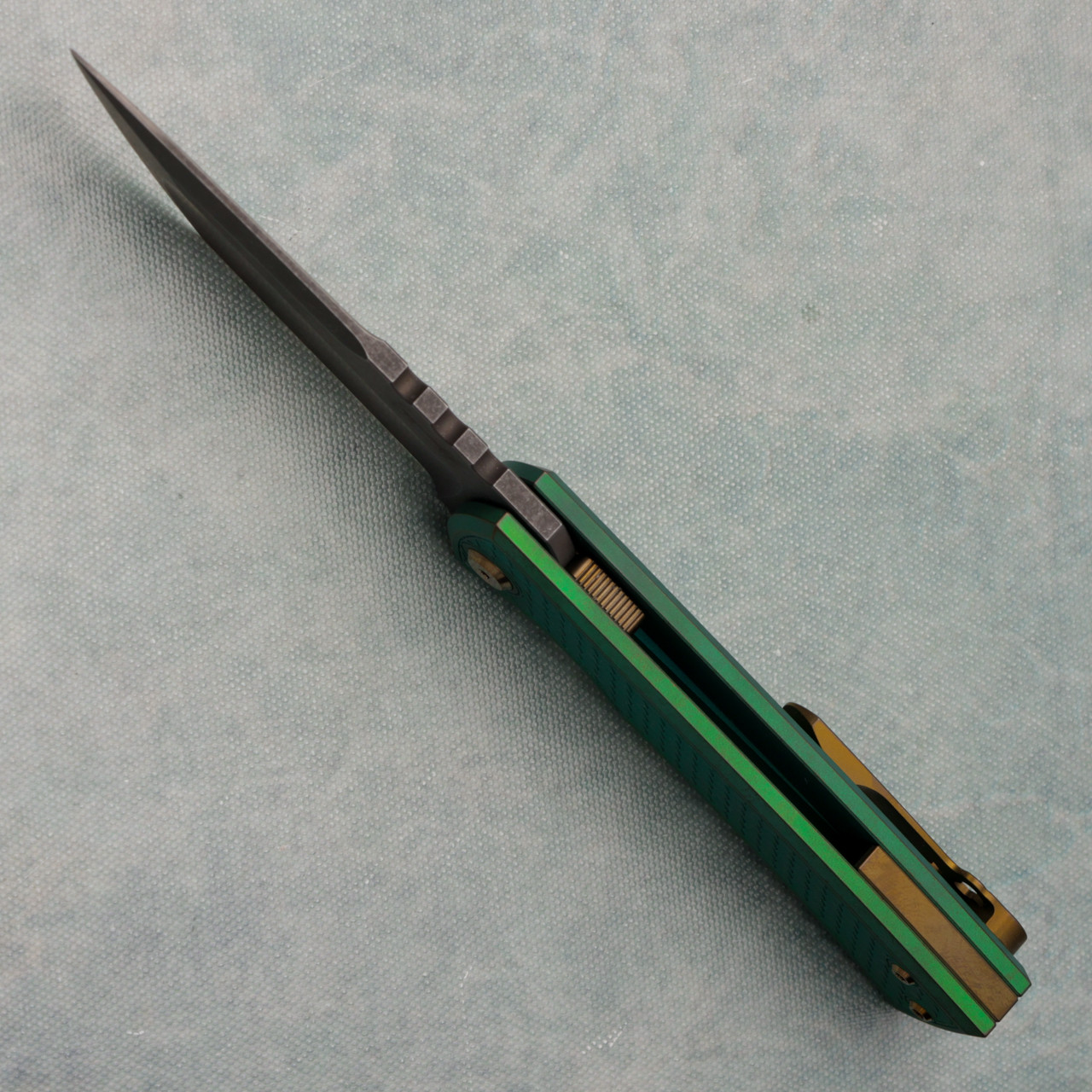 Chaves Knives Redencion 229 Kickstop Flipper Tanto Green Dragon Scale ...