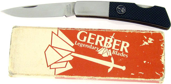 Gerber Silver Knight Lock Back Green Checkered 250AGC | American Edge ...