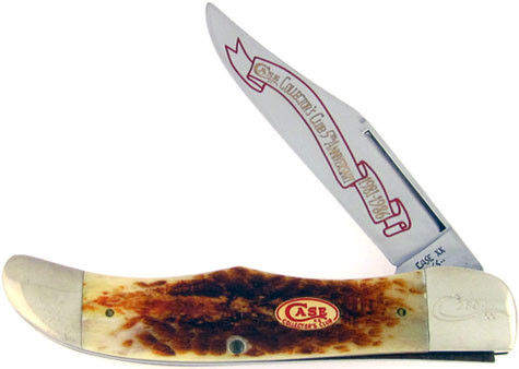 Case XX 5th Anniversary Folding Hunter Second Cut Burnt Stag 6165CC ...