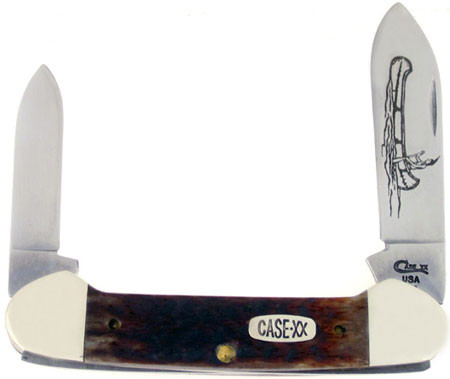 Case XX Canoe Molasses Jigged Bone 00263 | American Edge Knives
