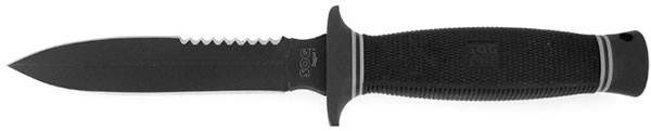 SOG Daggert I Black TiNi Serrated D25T | American Edge Knives