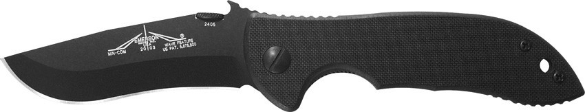 Emerson Mini Commander Black with Wave 902 | American Edge Knives