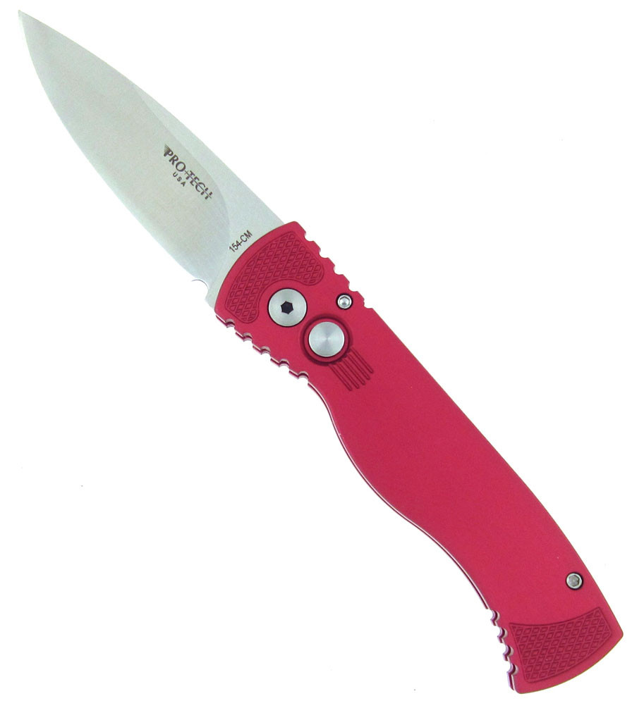 Pro-Tech TR-2 Dark Red Satin Limited Edition | American Edge Knives
