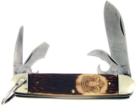 Imperial Boy Scouts of America Four Blade Scout Engraved Shield ...