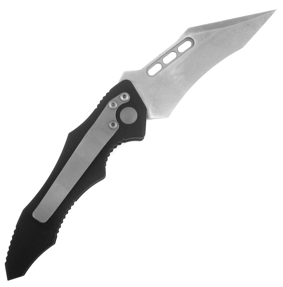Microtech Vector Auto Silver Plain 300110 | American Edge Knives