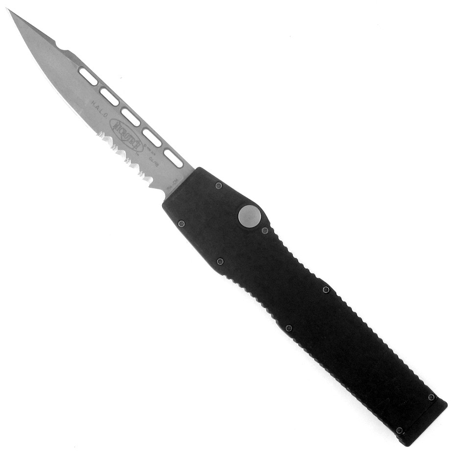 Microtech Halo II S/E Bead Blast Serrated | American Edge Knives
