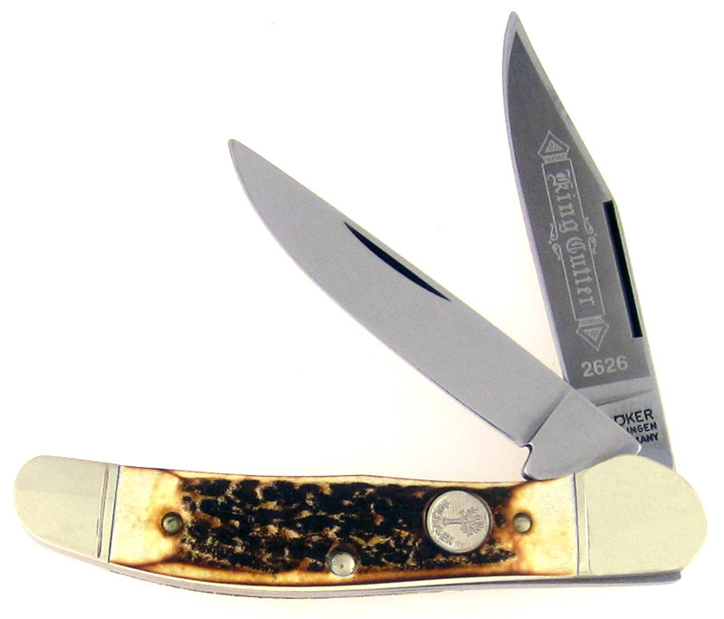 Boker Copperhead King Cutter Burnt Stag 262633 | American Edge Knives