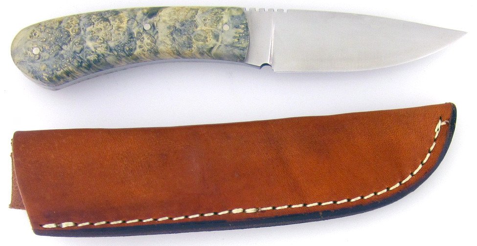 Bark River Colonial Patch Knife Buckeye Burl Wood | American Edge Knives