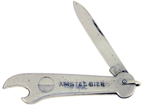 Paul A. Henkels Bottle Opener Knife w/ Bail Amstel Bier | American Edge ...