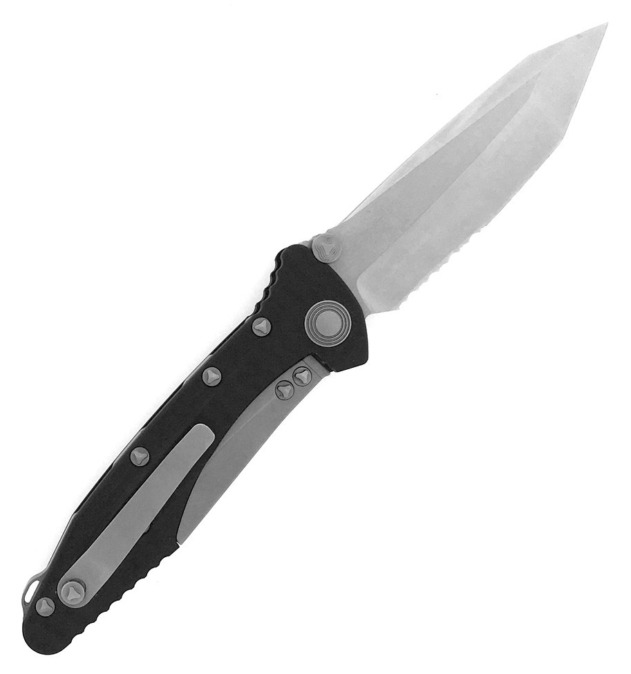 Microtech Socom Delta T/E Black G-10 Stonewash Serrated 163-11 ...