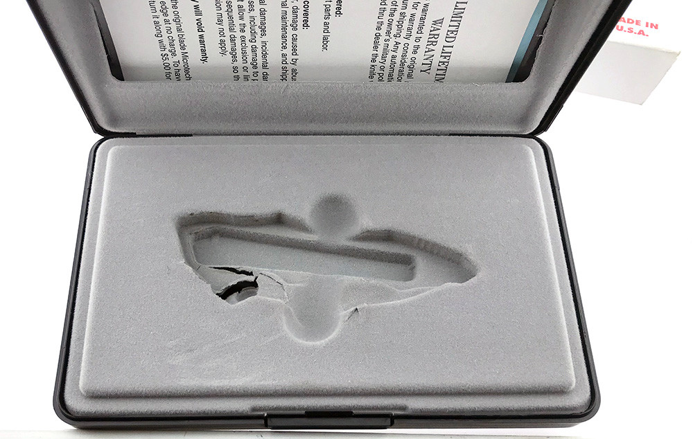 Microtech Vector Auto Original Black Serrated 300109 Vintage | American ...