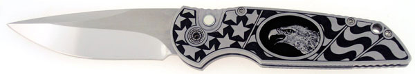 Pro-Tech TR-3 Ultimate Custom Bruce Shaw Eagle Engraved 416 Steel ...