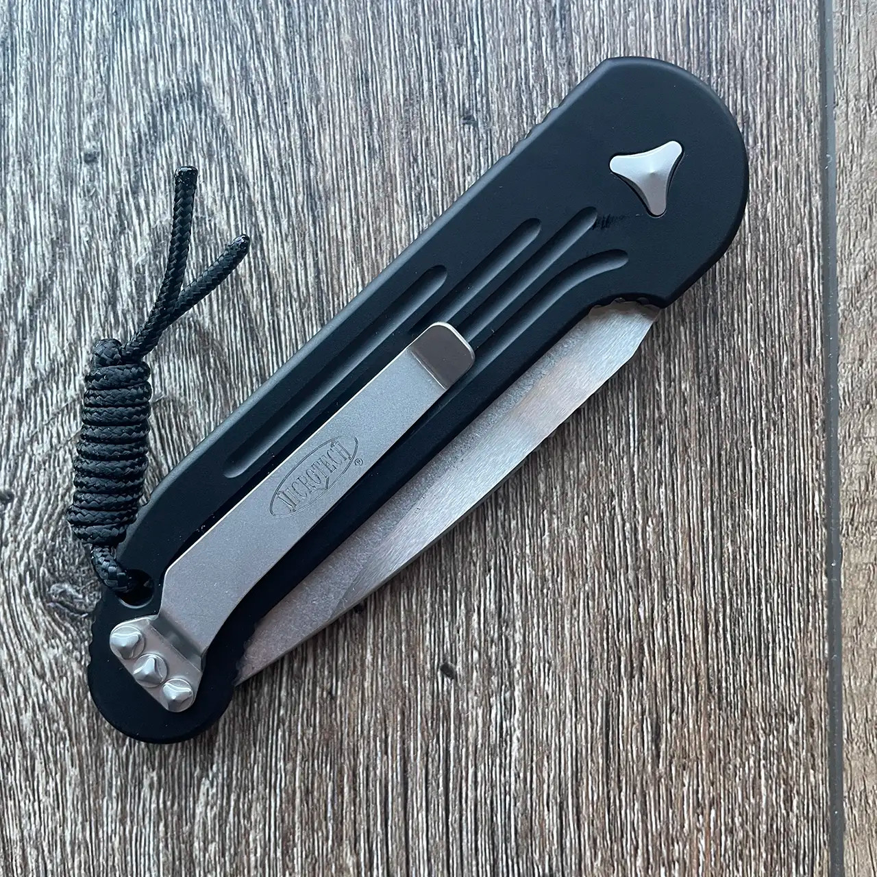 Microtech LUDT Black Stonewash Standard w/ Tri-Wing Hardware 135-10-TW ...