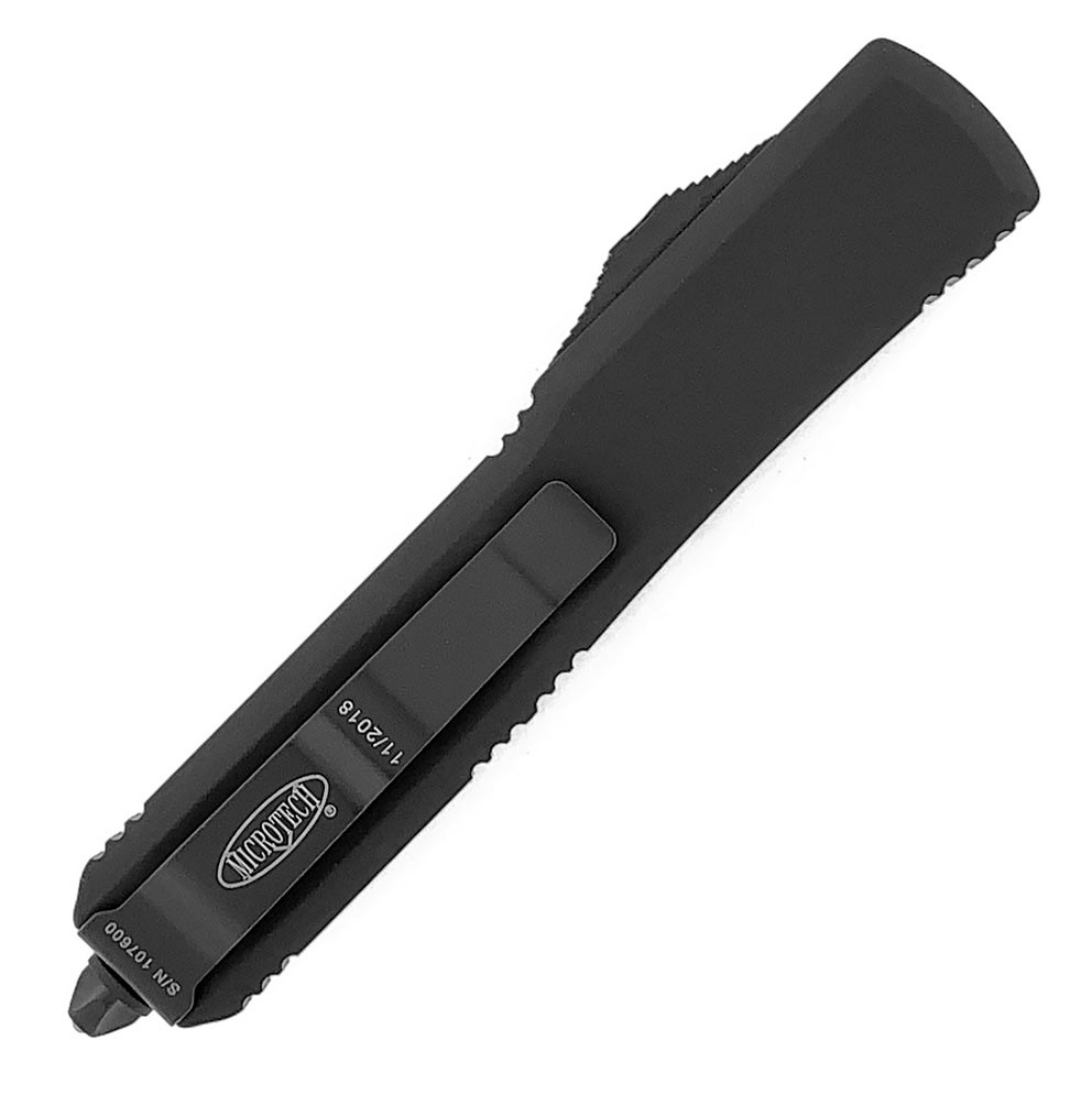 Microtech Ultratech T/E Tactical Black Full Serrated 123-3T | American ...