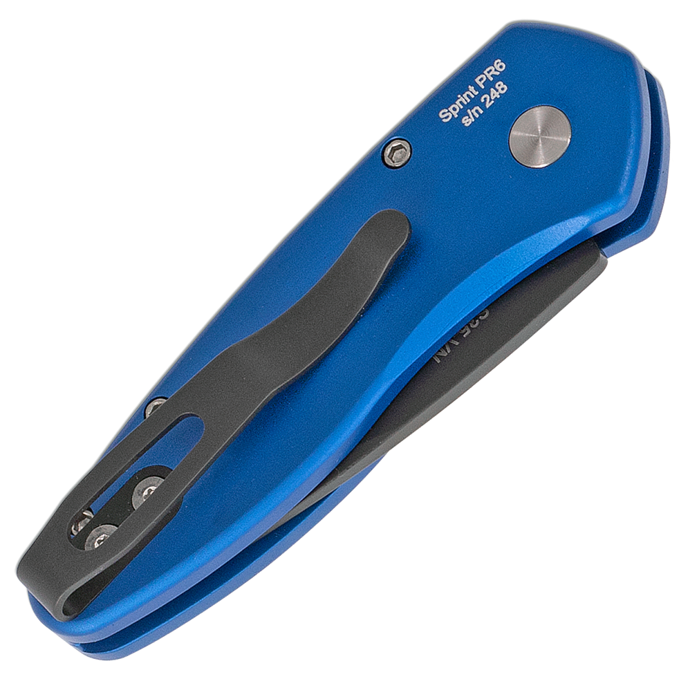 Pro-Tech Sprint Solid Dark Blue Handle DLC Blade 2907-BLUE | American ...
