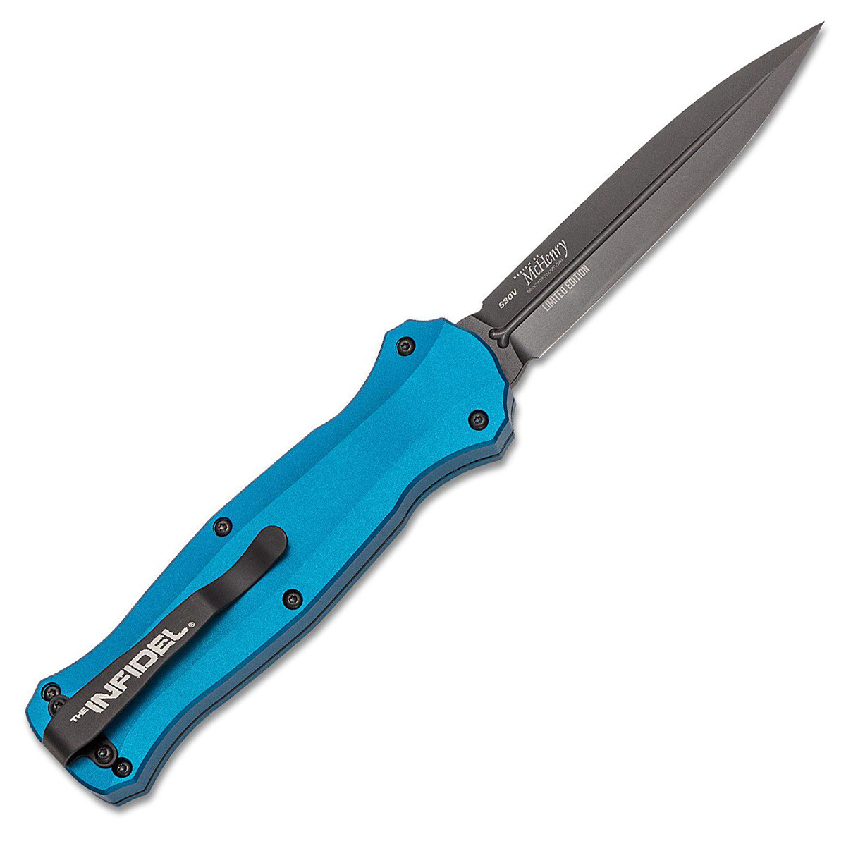 Benchmade Infidel OTF Auto Blue Handle Black Blade Limited Edition ...