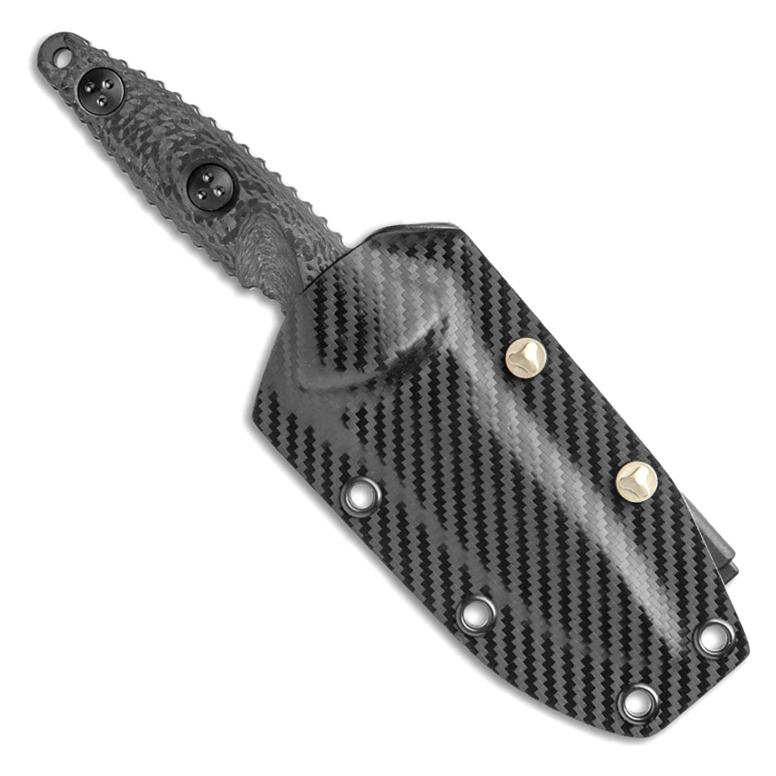Microtech Socom Alpha Mini S/E Carbon Fiber DLC Standard DLC Hardware ...