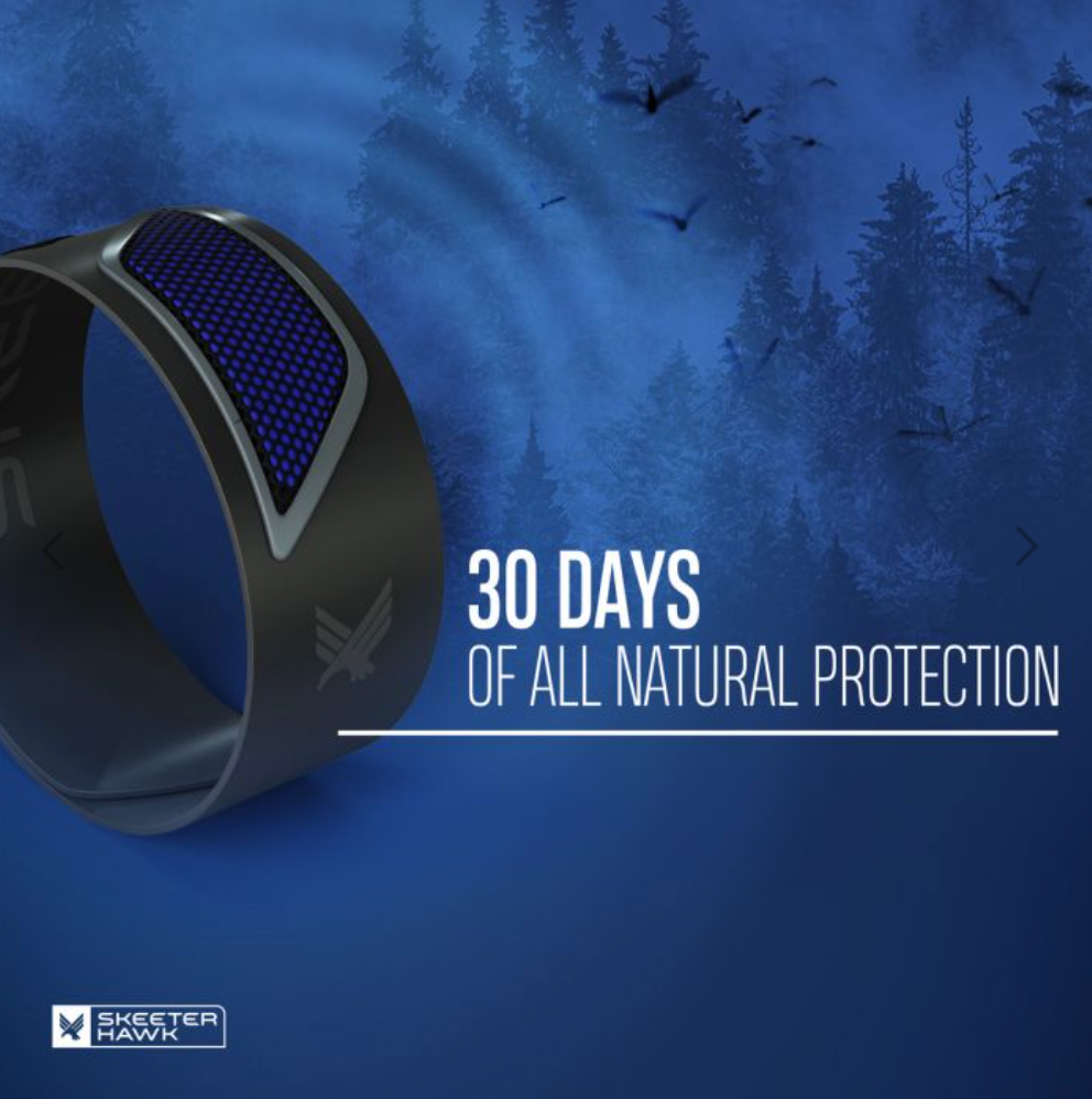 Skeeter Hawk Wearable Repellent Mosquito Wristband with Essential Oils ...