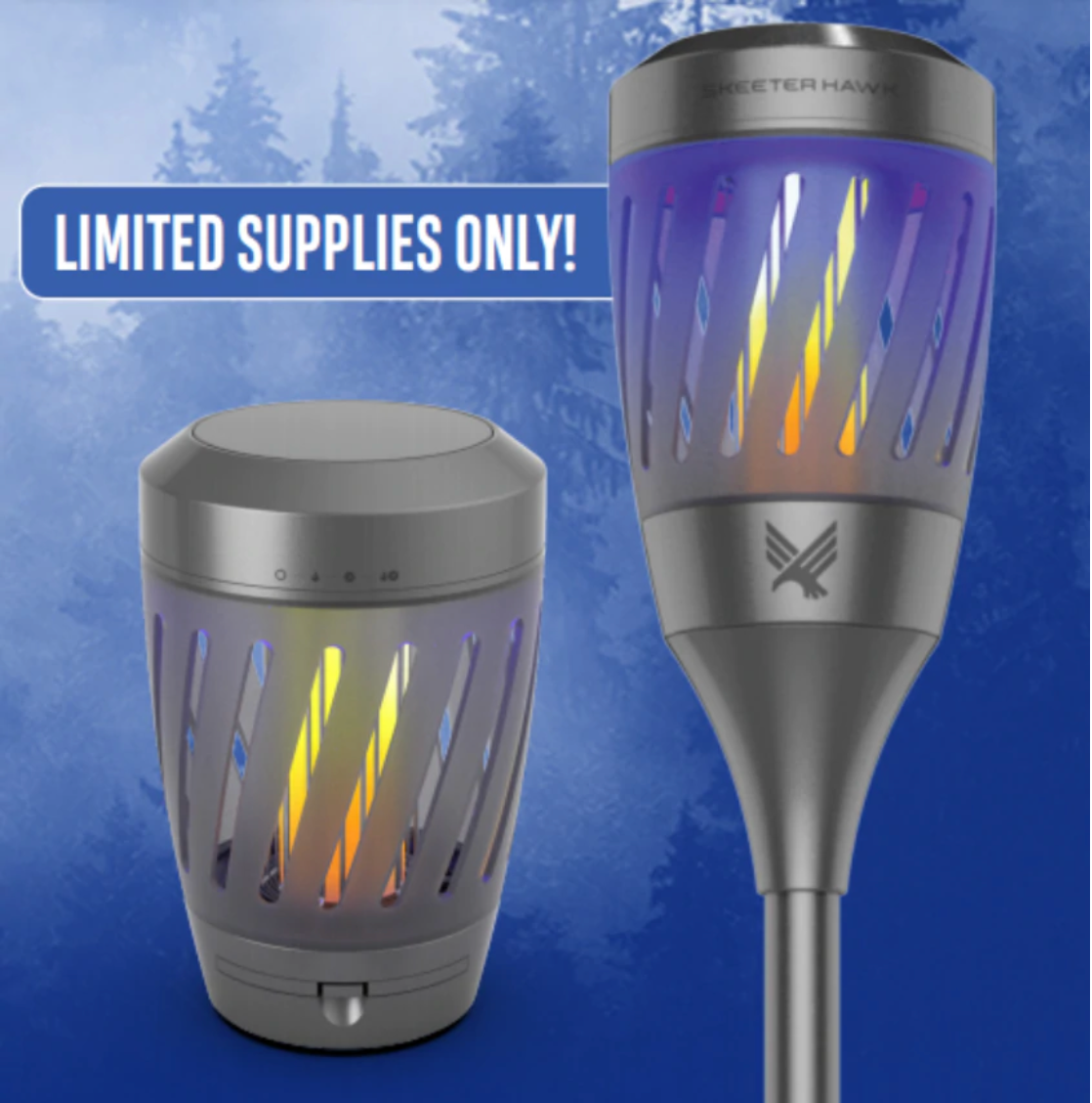 Skeeter Hawk Smoke Free Torch Bug Zapper with Realistic Flame ...