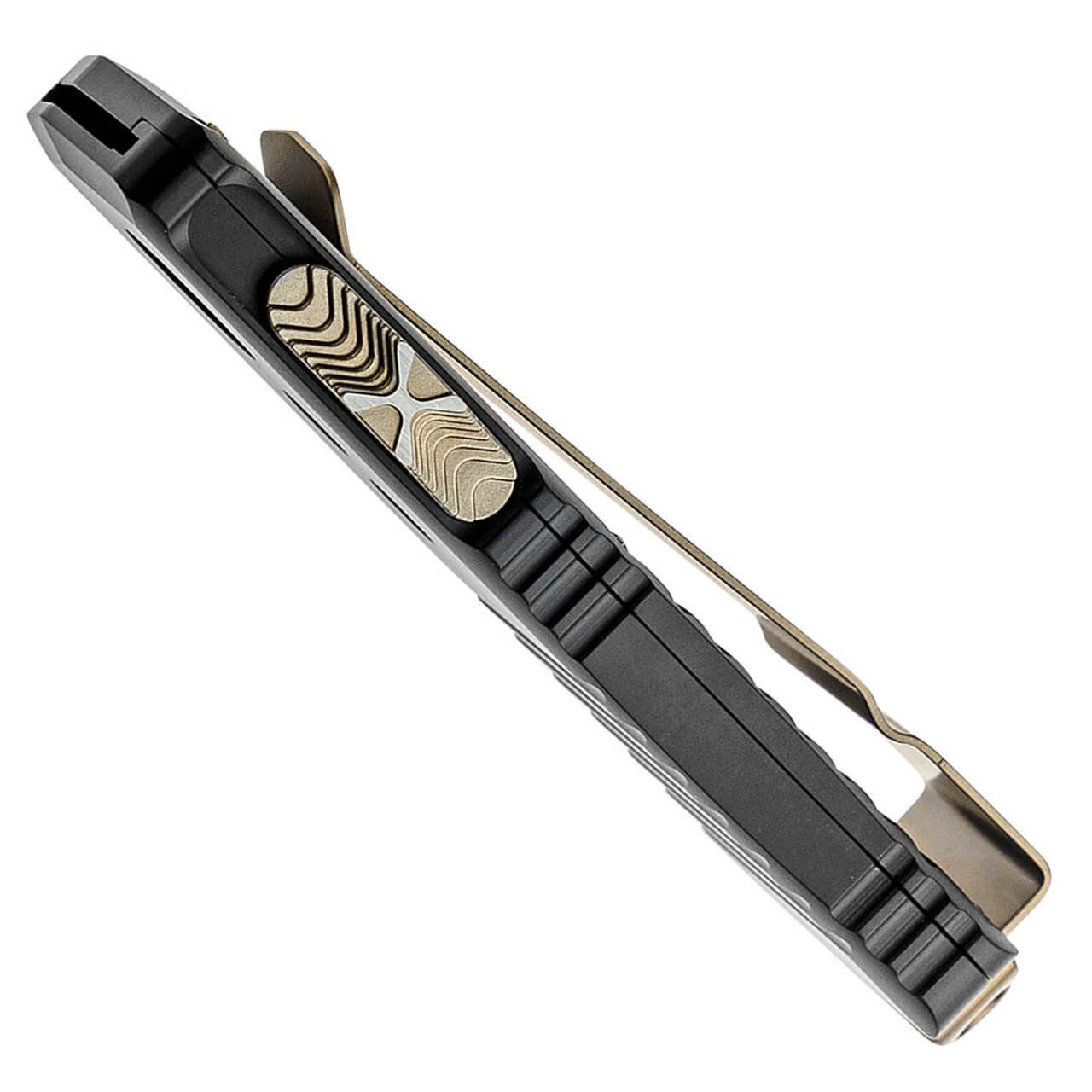 Microtech Exocet OTF Money Clip D/E Jedi Master Green Standard ...