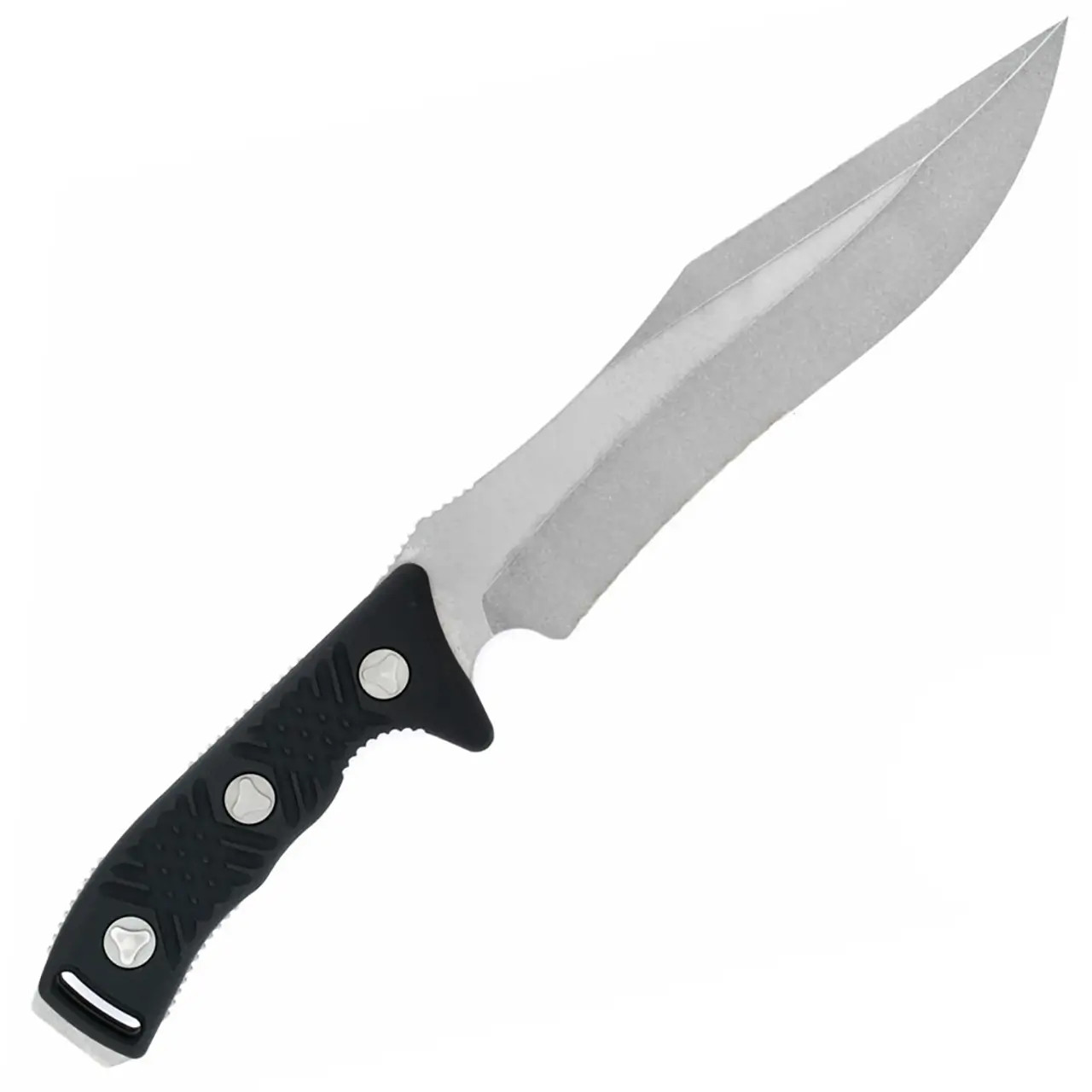 Microtech Arbiter Fixed Blade Black G-10 Stonewash Full Serrated 104-12 ...