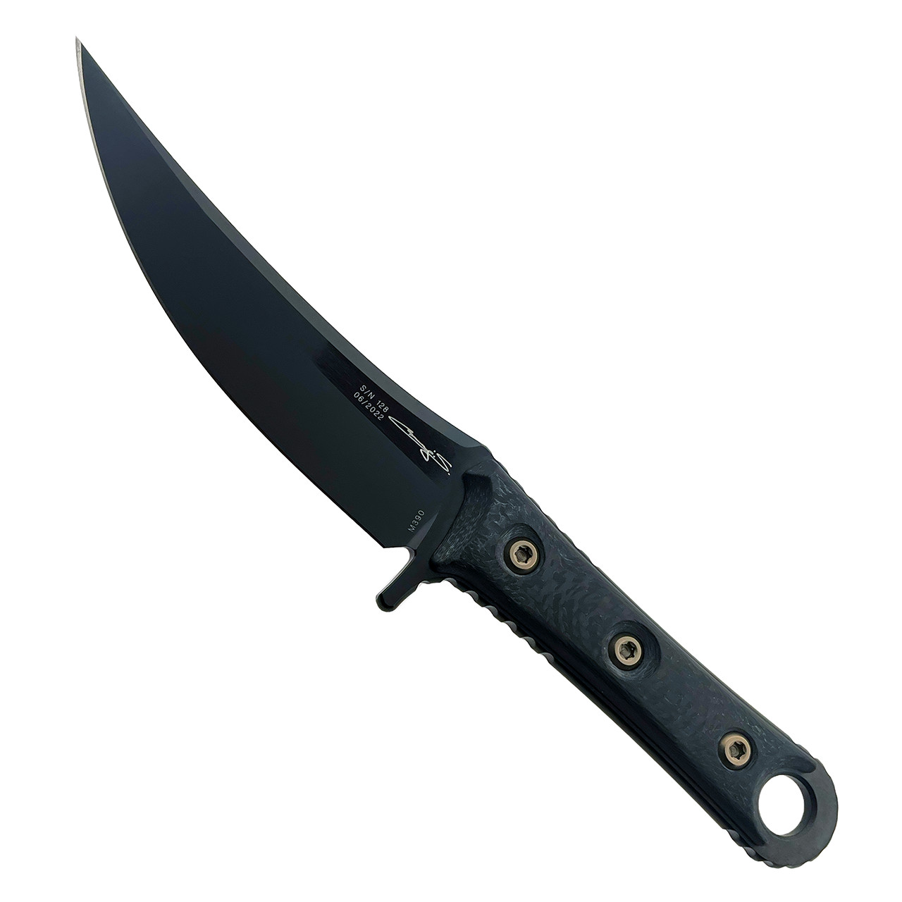 Microtech Borka SBK Fixed Blade Carbon Fiber Handle DLC Standard Blade ...