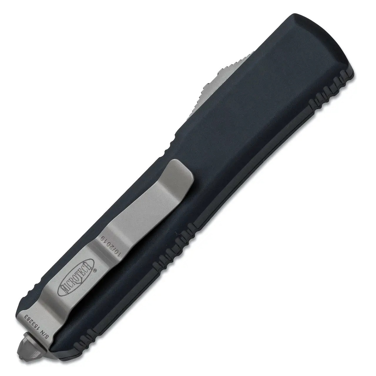 Microtech Ultratech T/E Black Satin Full Serrated 123-6 (Pre-Owned ...