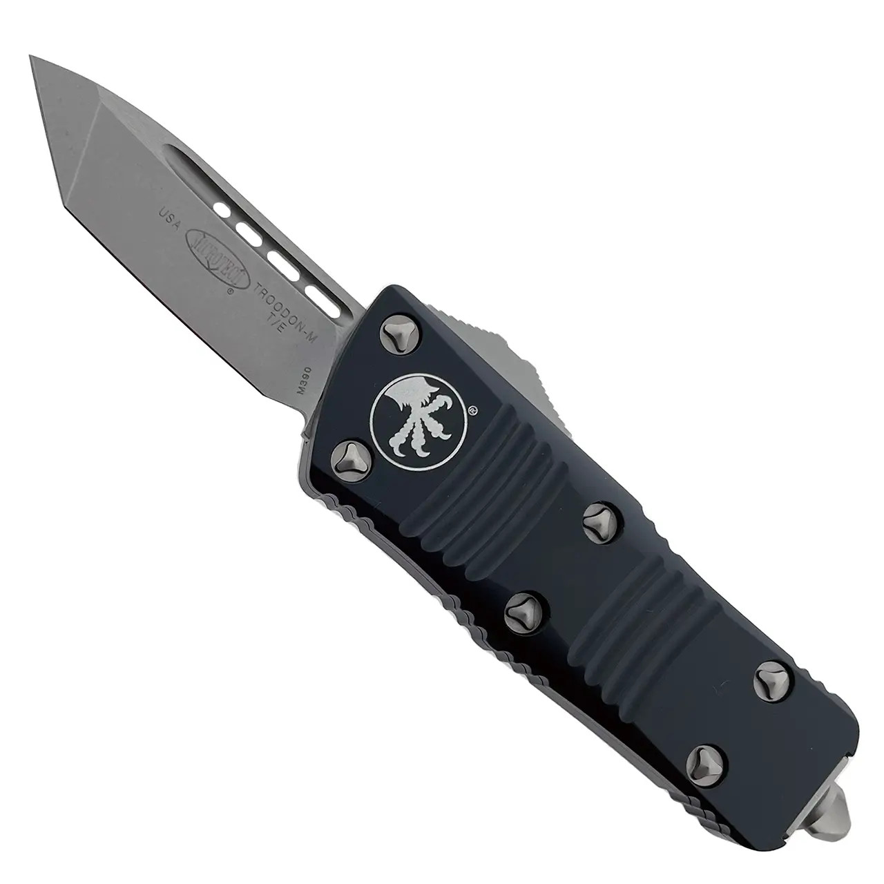 Microtech Mini Troodon T/E Black Handle Stonewash Standard Blade 240-10 ...