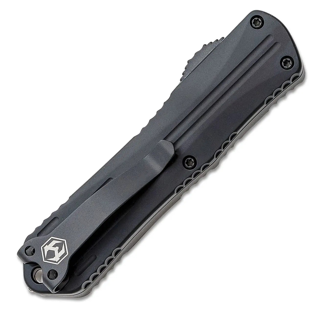Heretic Knives Manticore E Recurve Tactical Black Handle Two-Tone Black Blade H029-4A-T ...