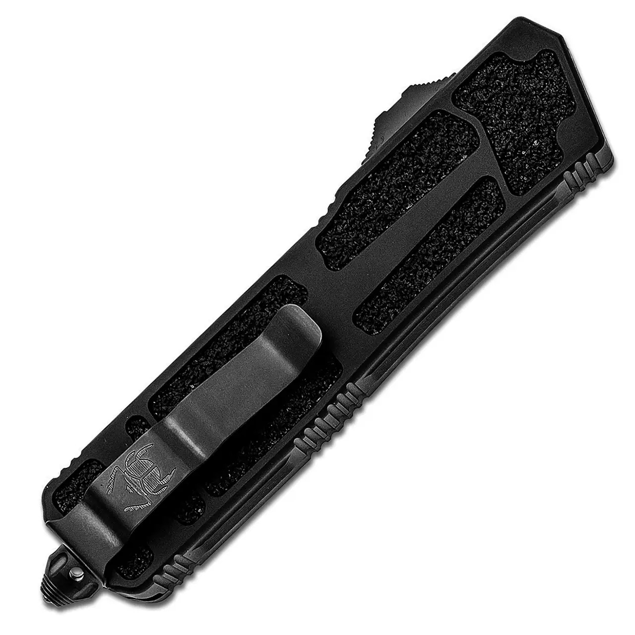 Microtech Scarab II D/E Shadow DLC Full Serrated DLC Hardware Signature ...