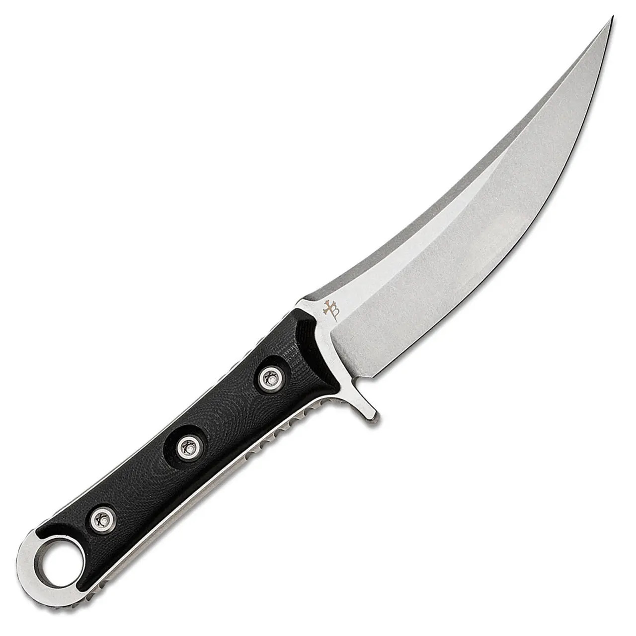 Microtech Borka SBK Fixed Blade S/E Black Handle Stonewash Standard ...