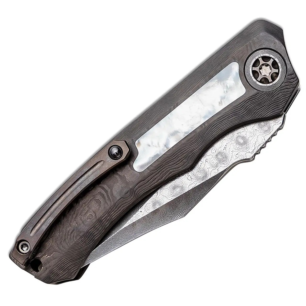 Heretic Knives Wraith Auto Bowie Fat Carbon Black Dunes W Mop Hg Vegas
