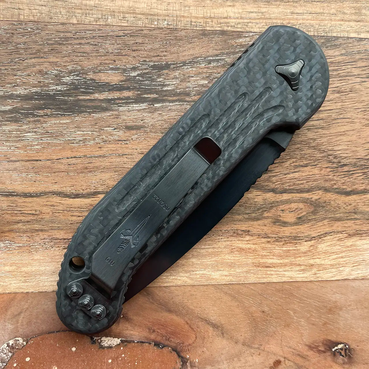Marfione Custom LUDT DLC Carbon Fiber w/ Carbon Fiber Inlaid Button DLC ...