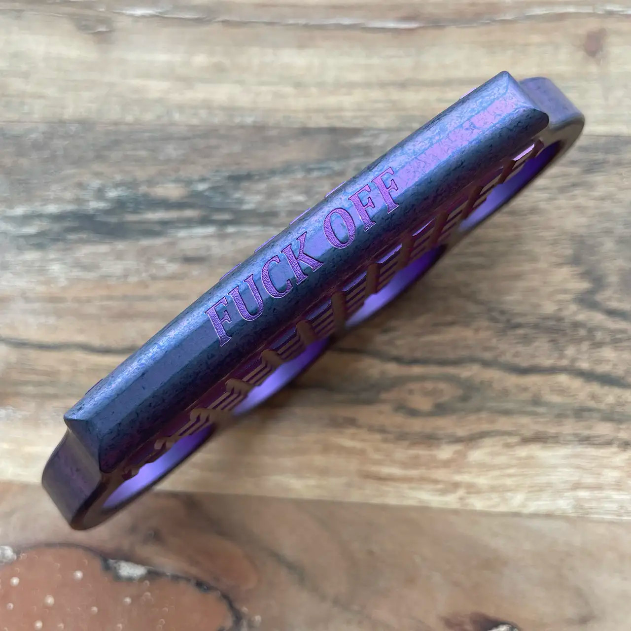 Marfione Custom Hand Tank Titanium Purple Haze Four Finger Knuckle ...