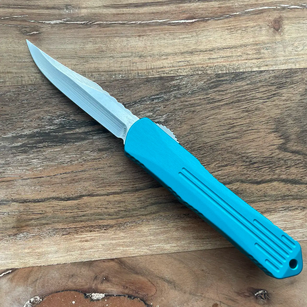 Heretic Knives Manticore S Bowie Turquoise Handle Stonewash Blade H022B ...