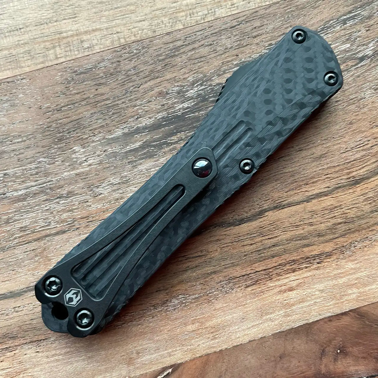 Heretic Knives Manticore S T/E Black w/ Carbon Fiber Back Cover DLC ...