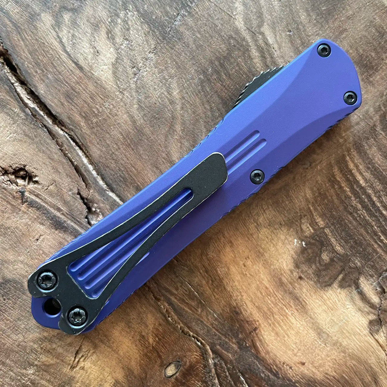 Heretic Knives Manticore S Recurve Purple Battleworn Black H025 8a Pu