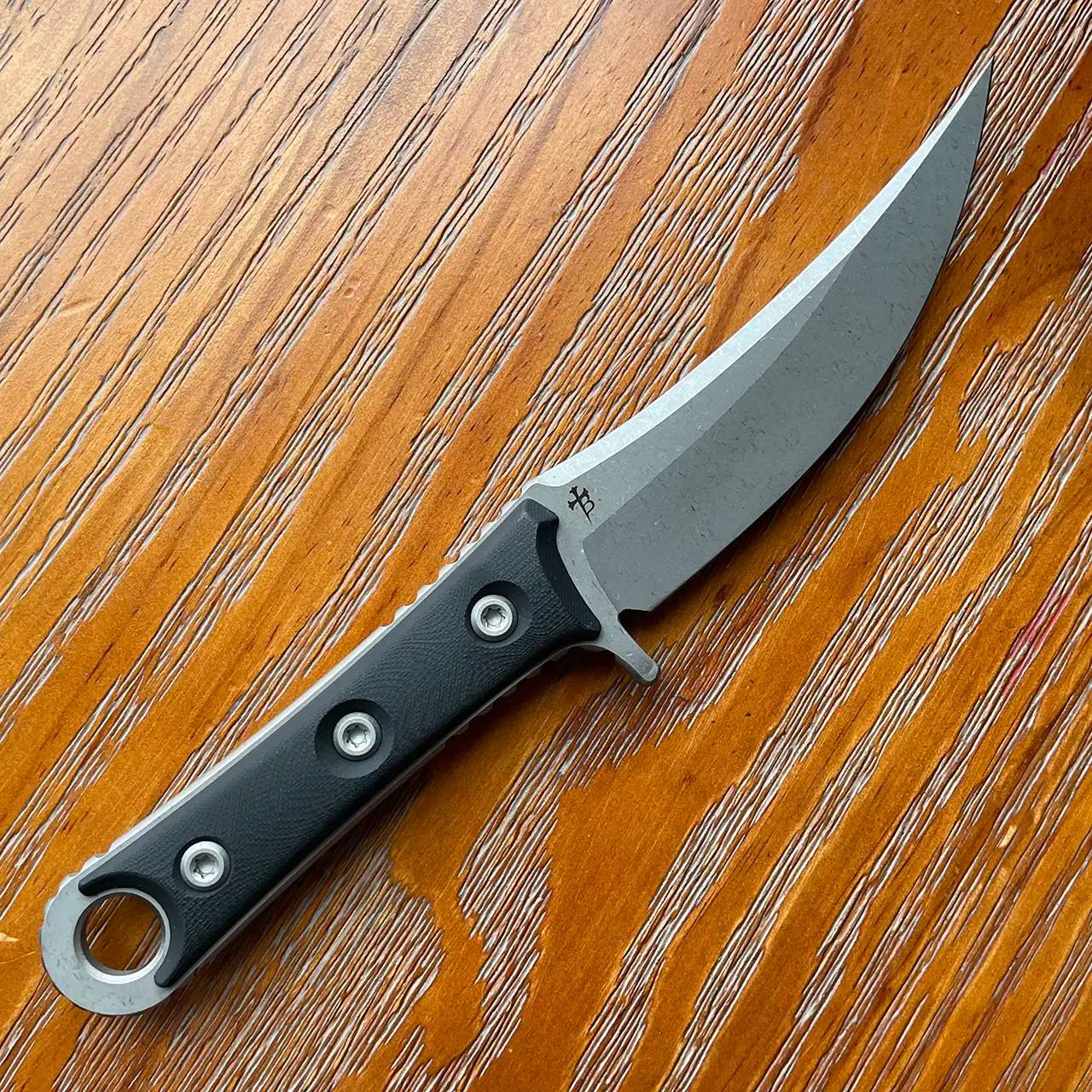 Microtech Borka SBK Fixed Blade S/E Black Handle Apocalyptic Standard ...
