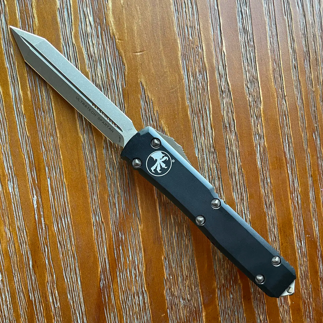 Microtech Ultratech Spartan Black Bronze Apocalyptic Standard 223-13AP ...