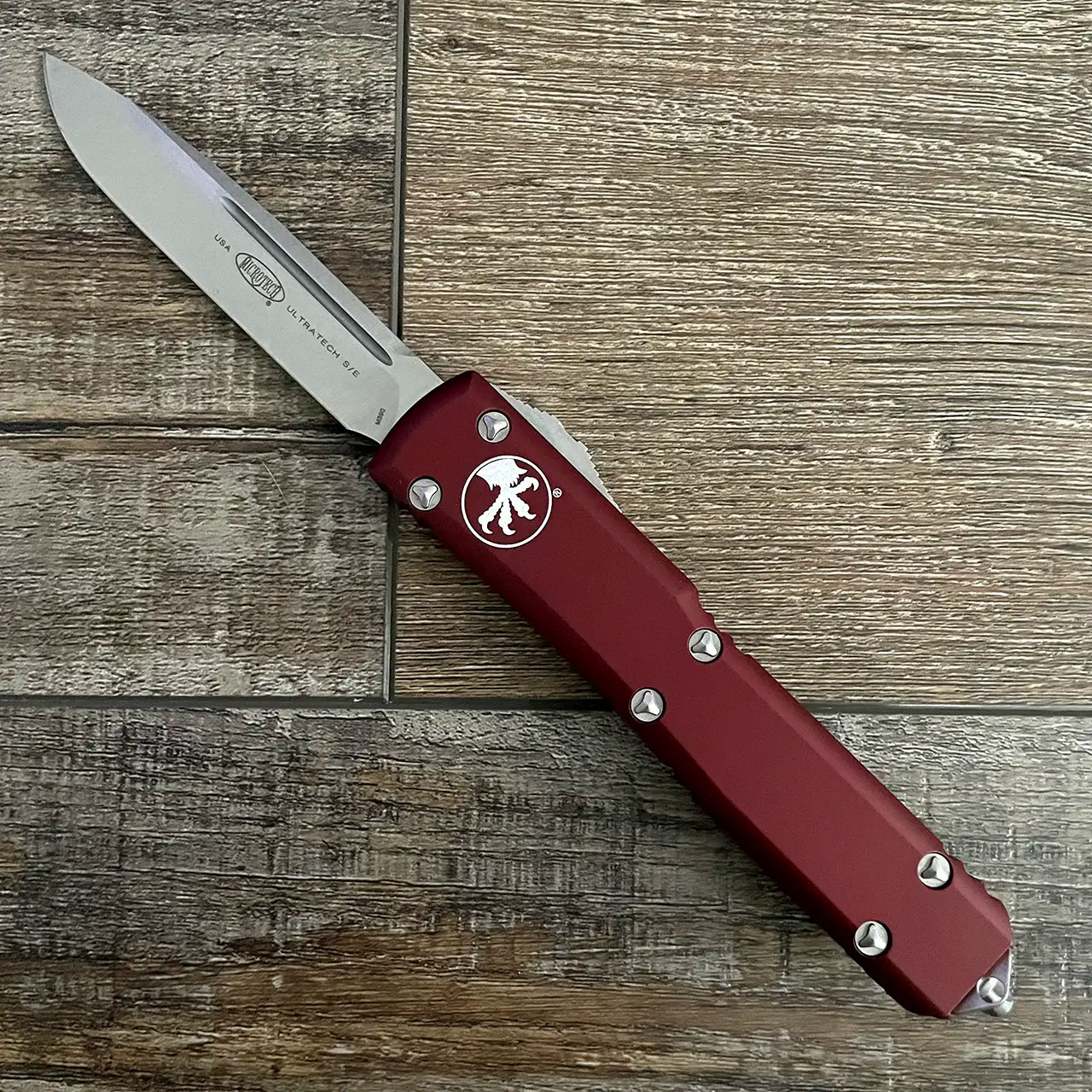 Microtech Ultratech S/E Merlot Stonewash Standard 121-10MR | American Edge Knives