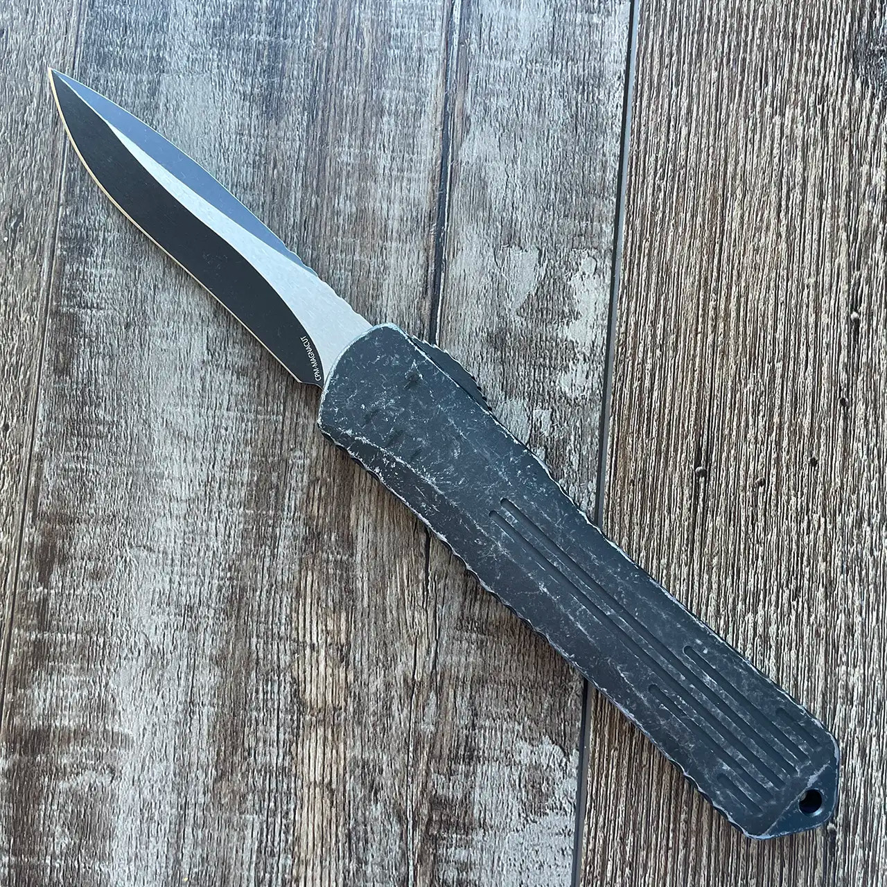 Heretic Knives Manticore X Recurve Breakthrough Gray Handle Two Tone ...