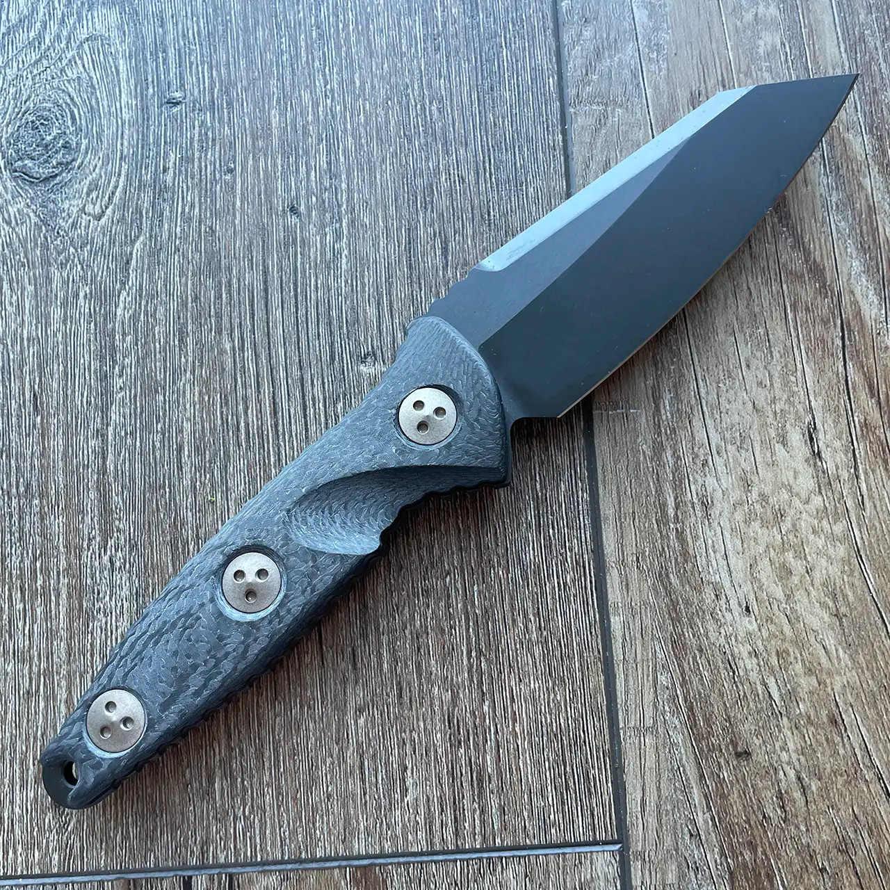 Microtech Socom Alpha Mini Warcom Carbon Fiber DLC Standard Signature ...