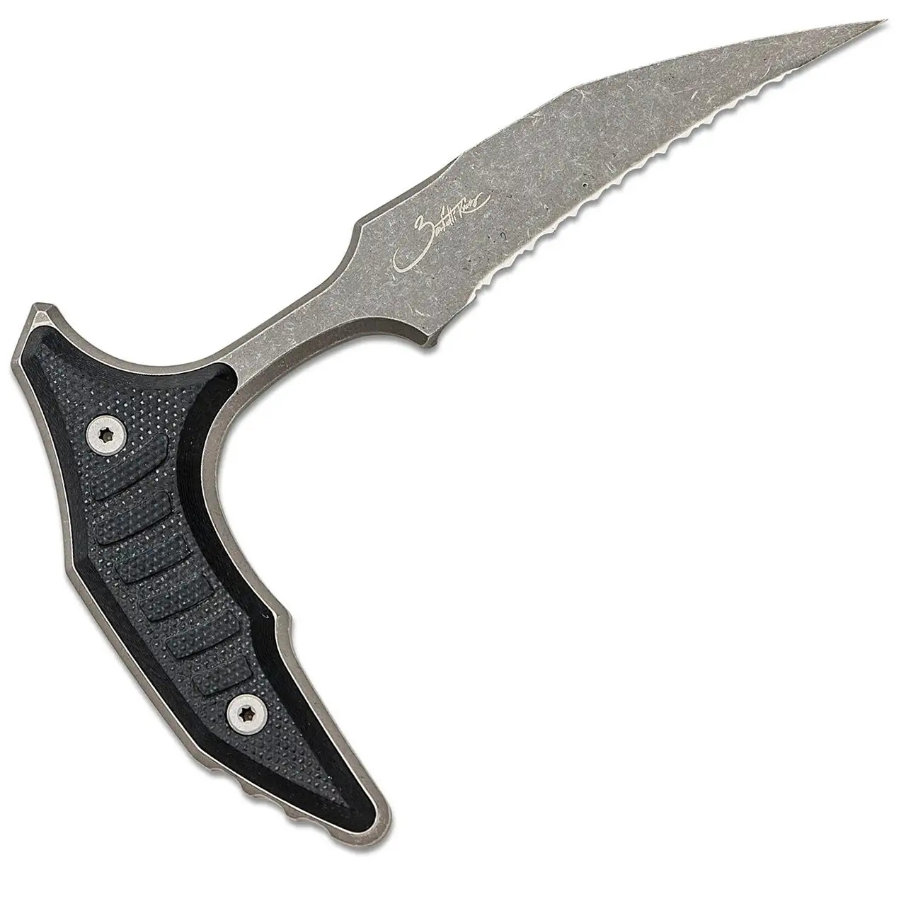 Microtech Bastinelli Bee Fixed Blade S/E Wharncliffe Double Carbon ...