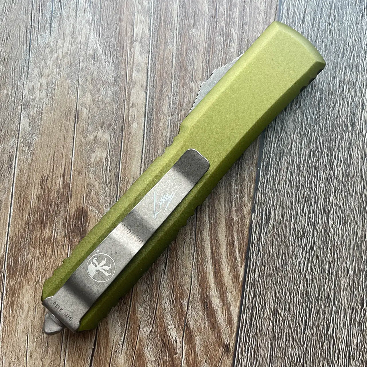 Microtech Ultratech Warhound OD Green Bronze Apocalyptic Standard ...