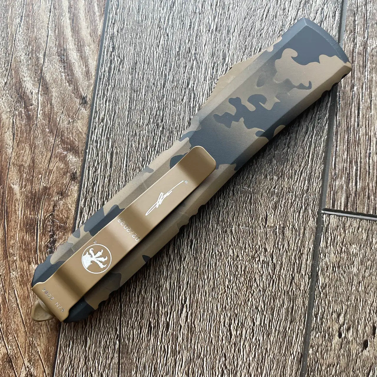 Microtech Ultratech S/E Coyote Camo Standard Signature Series 121-1CCS ...