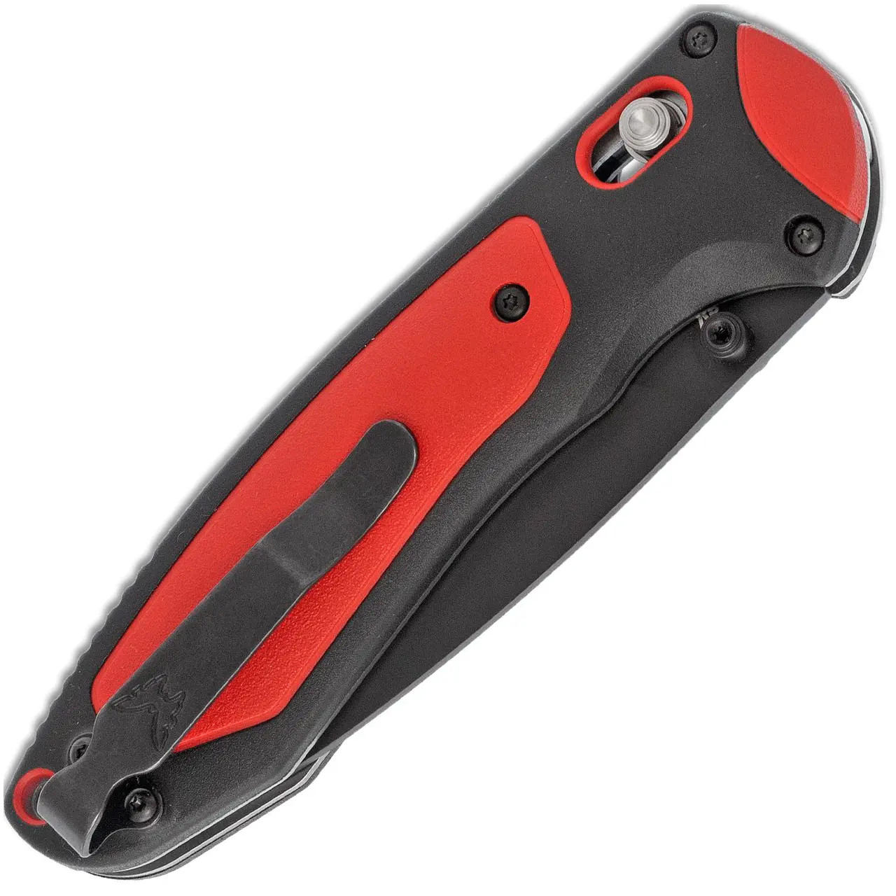 Benchmade Boost Axis Lock Assisted Rescue Knife Black/Red Grivory ...